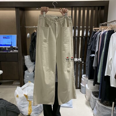 韩国直邮RAWROW空空韩代26秋季新款直筒百搭通勤时尚休闲纯色长裤