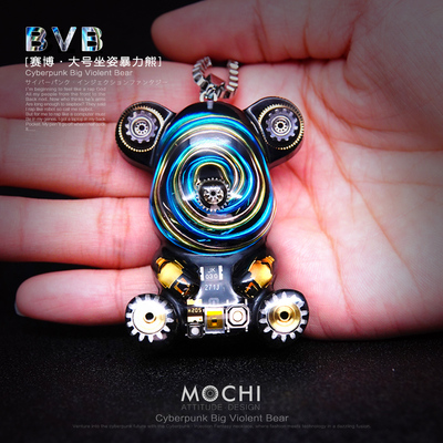 MOCHI暴力熊大号挂件赛博朋克风