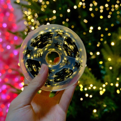 Christmas tree light string LED star decoration atmosphere