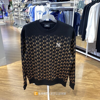 MLB正品男女圆领卫衣长袖套头衫