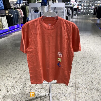 耐克男纯棉圆领运动休闲短袖