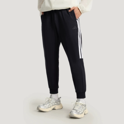Adidas阿迪达斯正品新款夏季男款运动三道杠收脚针织长裤KS0280