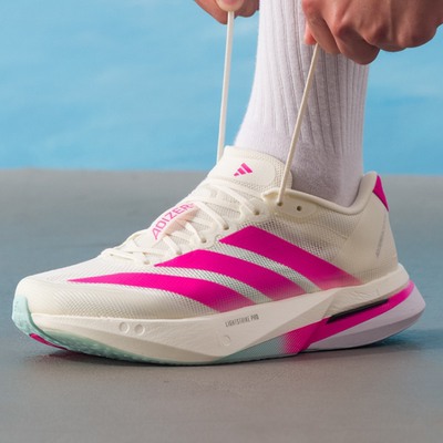 Adidas阿迪达斯正品新款春秋男女同款拼接运动竞速跑步鞋KK1427