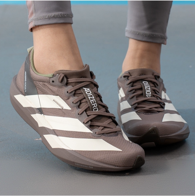 Adidas阿迪达斯正品春新款女ADIZERO ADIOS 9 W竞速跑步鞋LA3786