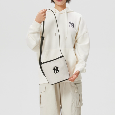 MLB正品新款四季男女同款logo百搭时尚休闲单肩背包拎包3ABMB016N