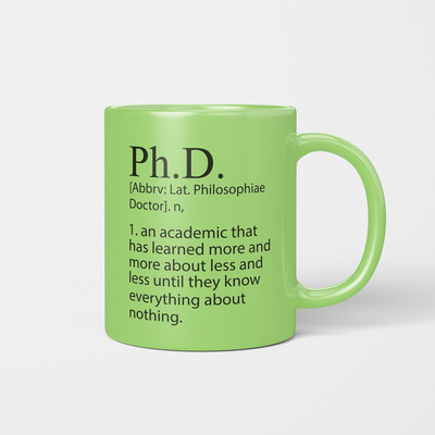 新款PHD SCHOLAR博士定义咖啡杯陶瓷马克杯子高级感男女生礼物