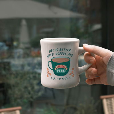 老友记周边LIFE IS BETTER WITH COFFEE AND FRIENDS马克杯子水杯