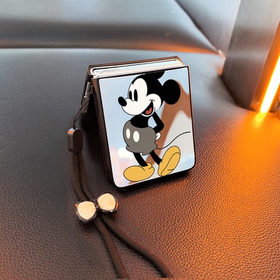 背手米奇适用小米mixflip华为purax手机壳pocket2磨砂novaflip三星zflip7654卡通vivox可爱oppofindn3n2女p50