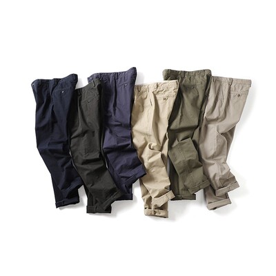 做旧工装直筒宽松水洗重磅长裤子