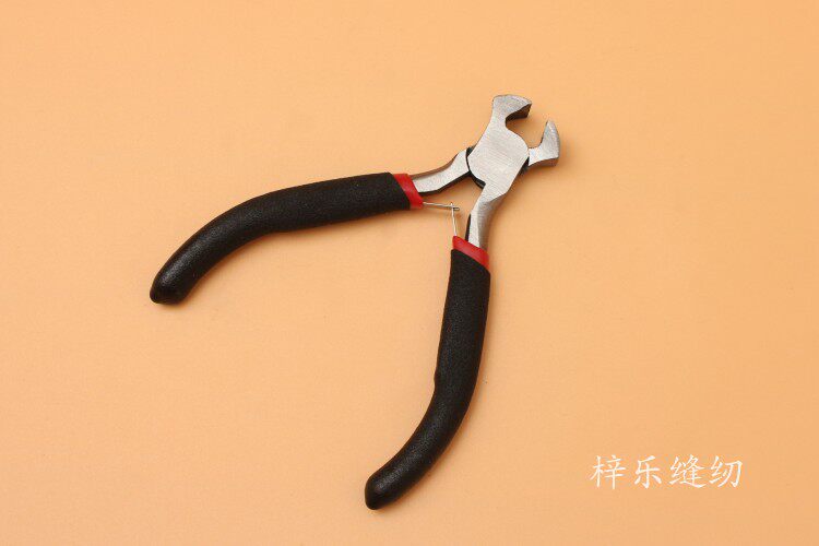 4.5寸顶切钳 拉链钳 迷你顶切钳平口钳起钉钳子高碳钢五金工具