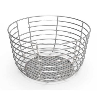 不锈钢圆形篮子装碳落漏清洗