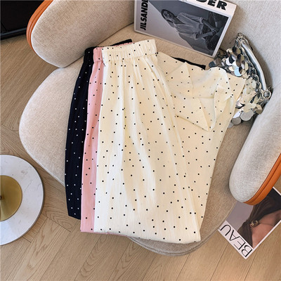 高腰韩版宽松长裤小个子显高