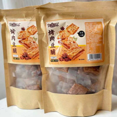 友品味烤肉豆脯150g*4袋香辣五香味豆腐干夹心豆制品小吃解馋零食