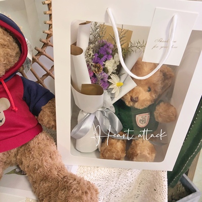 公仔花束礼品创意勿忘我木棉生日