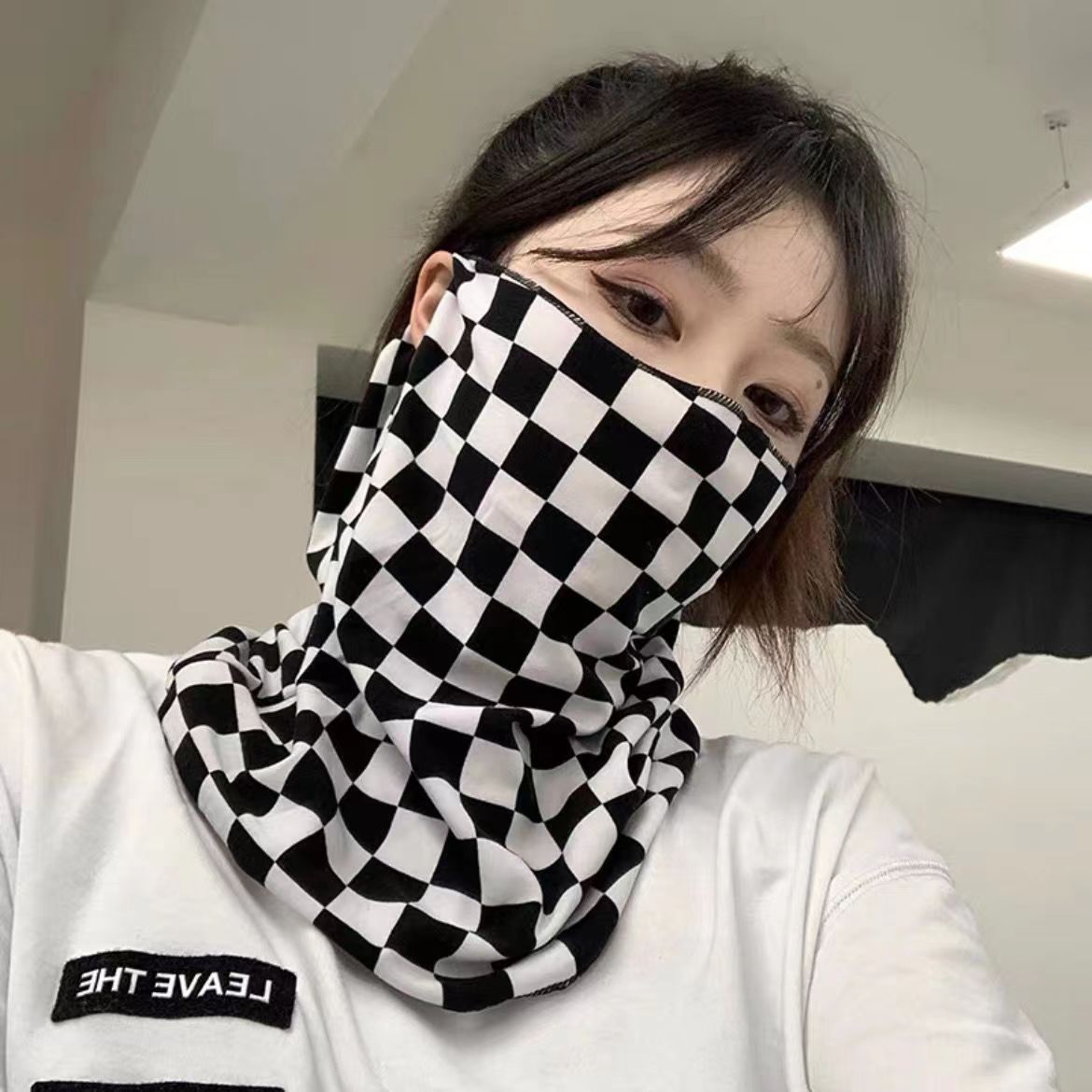 【义乌红红】防晒面罩女士遮全脸冰丝围脖男夏季面纱骑行面巾脖子
