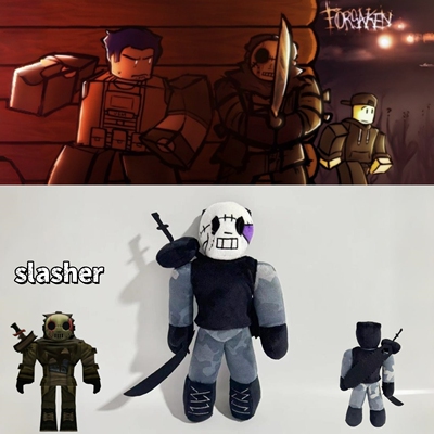 爆款现货RobloxForsaken Slasher毛绒玩具游戏砍杀者公仔礼物收藏