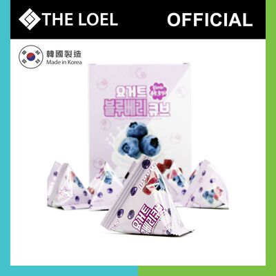 The Loel 韩国奶酪蓝莓方块20gX10pcs适合10个月或以上水果造型版