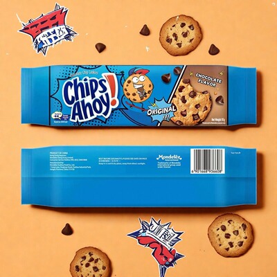 香港代购 Chips Ahoy趣多多朱古力碎巧克力曲奇饼干85g