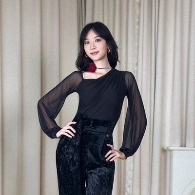 25年新款国标舞秋冬上衣