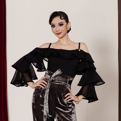 丹珍25年新款双人舞上衣