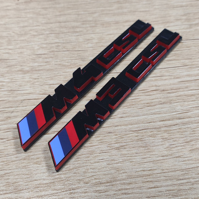 适用宝马M3M4G80G82前杠叶子板格栅中网改CSL款替换式立体字母标