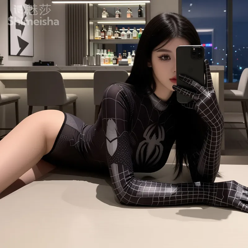 8018潮尚夜总会夫妻连体蜘蛛侠角色扮演制服诱惑套装夫妻调情用品