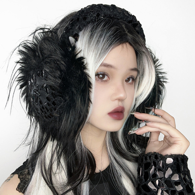 Brokenbone原创蛇纹十字架耳罩