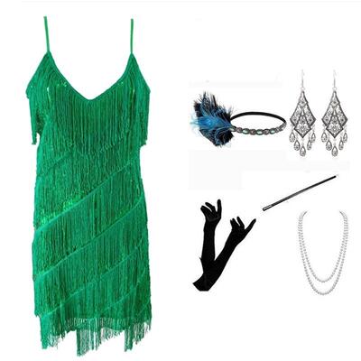 外贸大码S-3XL1920复古盖茨比套