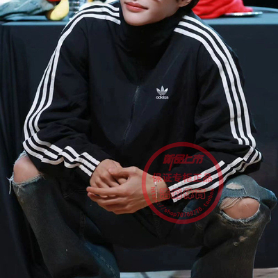 阿迪达斯外套男防风宽松立领夹克