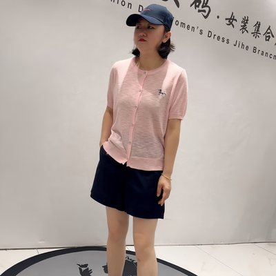 女权贵族夏季新款大码短袖针织衫