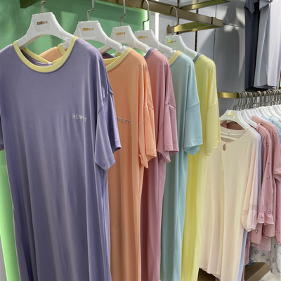 新1系夏季女士清新椰油爽滑睡裙