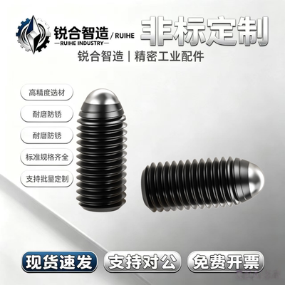 BPJL/NPJR3/4/5/6/8/10/12/16加长型球头柱塞波珠螺丝 定位弹簧