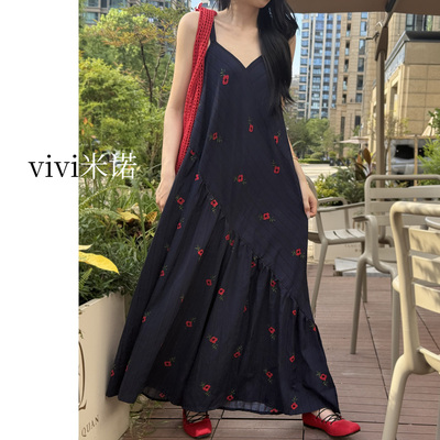 棉绸睡衣女春秋夏薄款吊带两穿