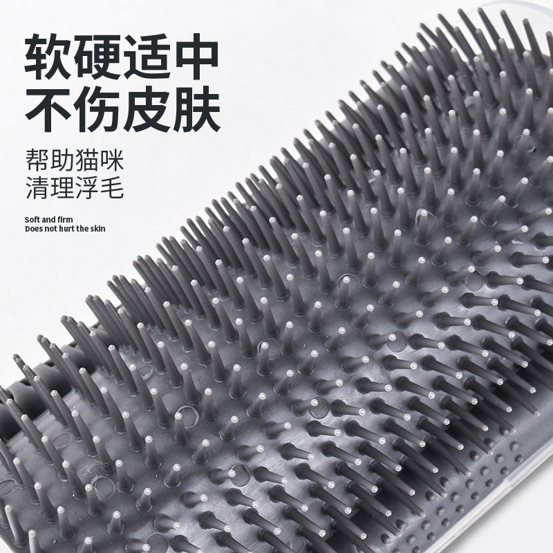 墙角猫咪蹭痒器 猫抓板不掉屑设计 猫脸部挠痒宠物用品 柒哦品牌