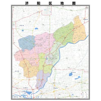 济阳县区市区域县市地图街道分布地区区域图办公室贴图挂图