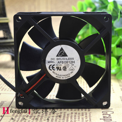原装台达 Delta 8cm 8025双滚珠散热风扇 12V 0.24A AFB0812H全新