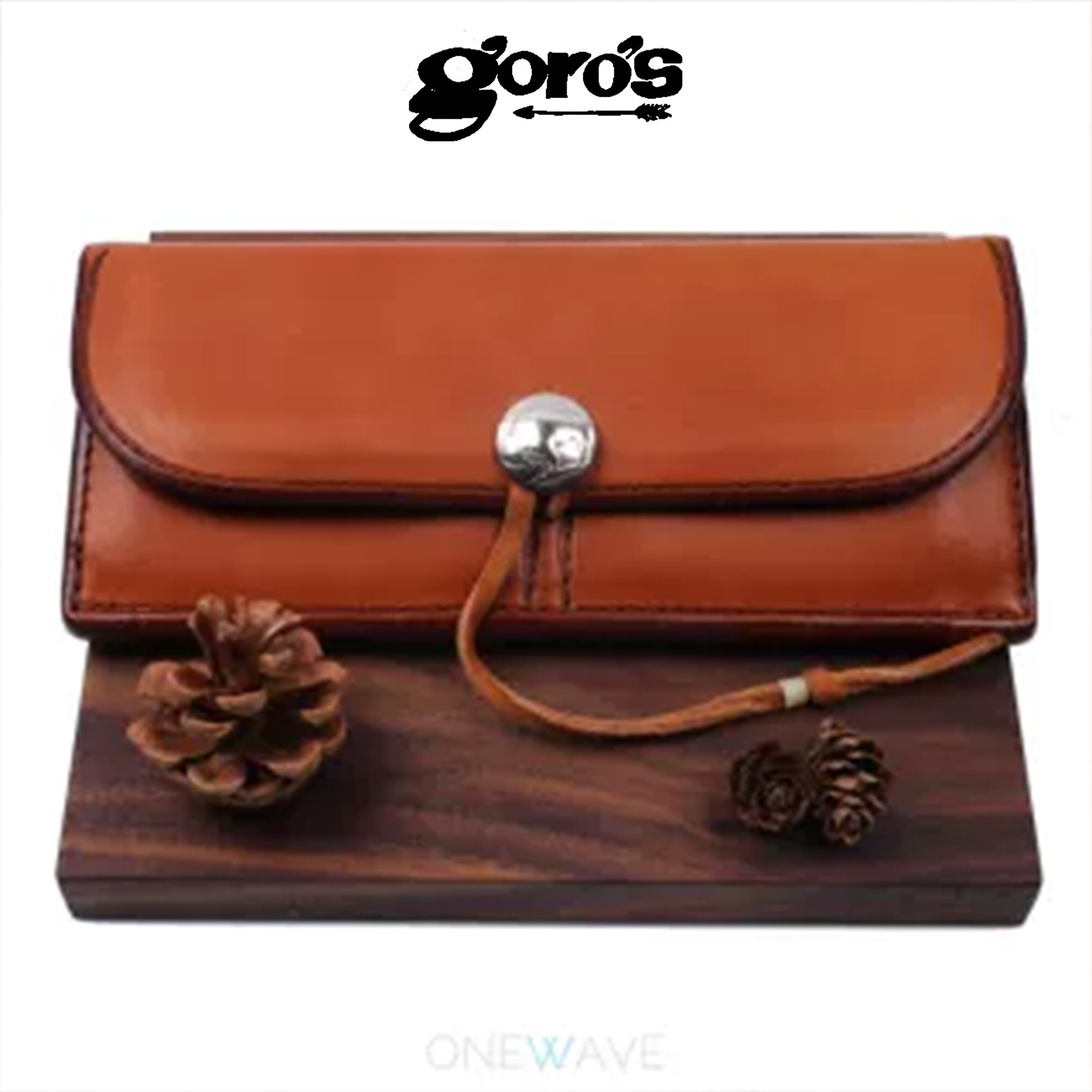 goros长财二折经典款钱包 高桥吾郎皮具皮包财布包