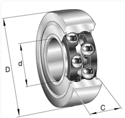 德国iNA滚轮轴承LR5203- 2HRS 2RS 2RSR LR5203NPPU 17*47*17.5