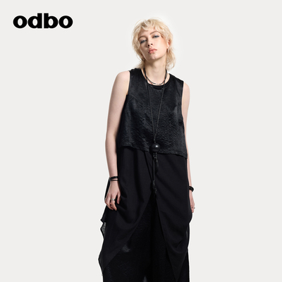 欧迪比欧原创时尚设计休闲连衣裙