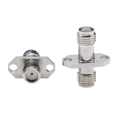 SMA母2孔法兰固定穿墙18G