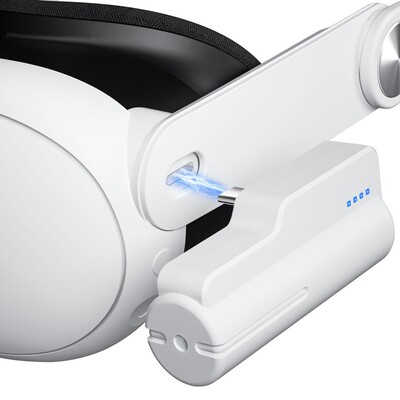 适用Meta Quest2/3/3S VR配件充电宝5000毫安Q3精英头戴18W快充