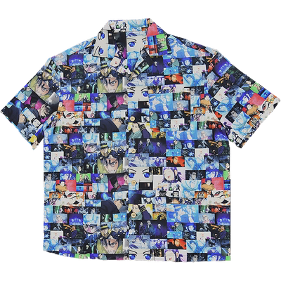 黄金神威OP·ED图案开领衬衫