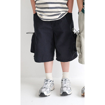 中大童男女童时尚纯色抽绳短裤 WITTY韩国代购童装26夏款儿童824