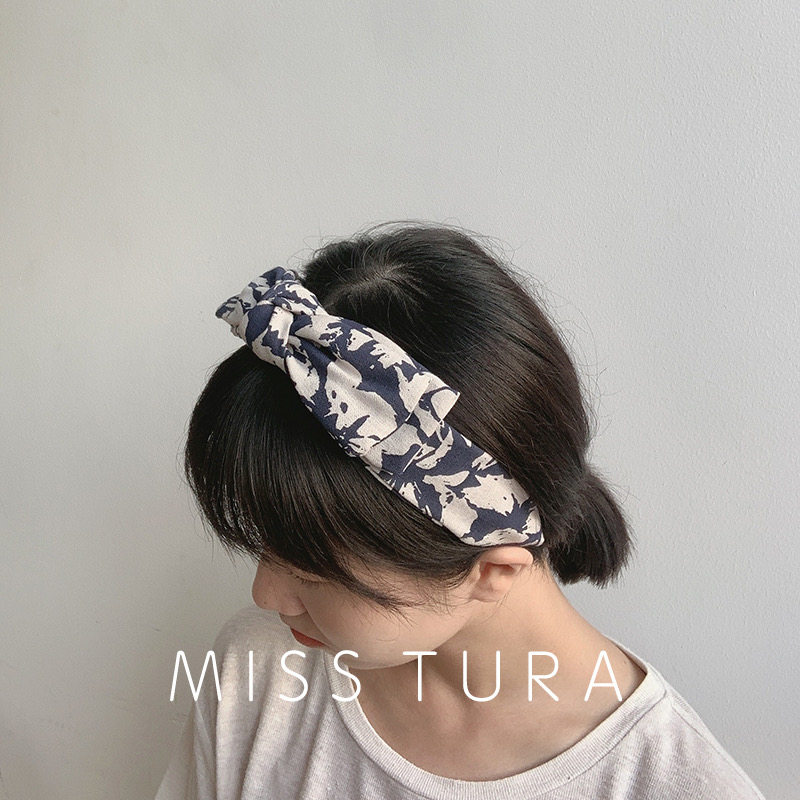 Miss Tura韩国进口大蝴蝶结宽边高级感发箍做工很好显白舒适头箍_虎窝淘