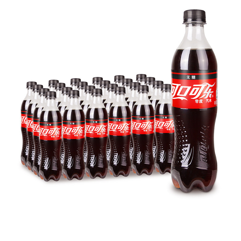 可口可乐零度可乐无糖汽水碳酸饮料 500ml*24江浙沪皖包邮_虎窝淘