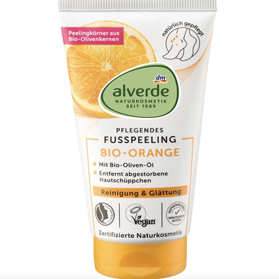 德国直邮 alverde NATURKOSMETIK足部磨砂膏 角质清洁 柔滑肌肤