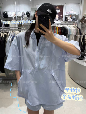 折扣！派姐in Korea北面白标26经典大口袋半拉链套头短袖NT7KS18