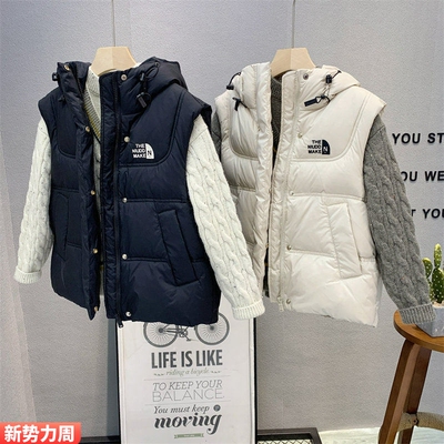 牛哆哆韩版冬季90白鸭绒羽绒马甲