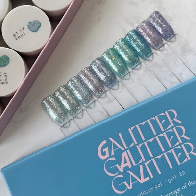 enoi碎钻胶璀璨闪耀亮粉爆闪