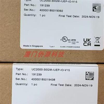 UC2000-30GM-IUEP-IO-V15超声波传感器 货号191239原装现货